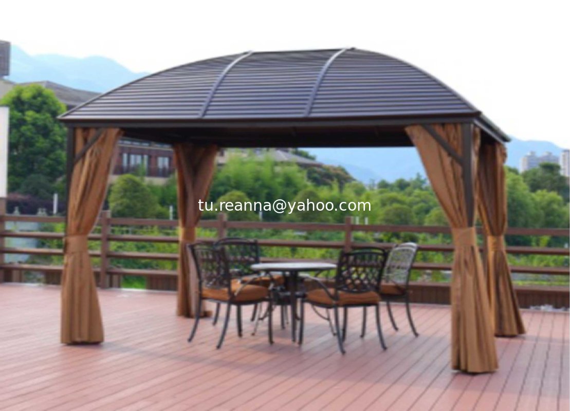 Alum Metal Roof Gazebo Outdoor Pavilion Garden Gazebo Metal Roof Panels Steel Sheet for Pavilion