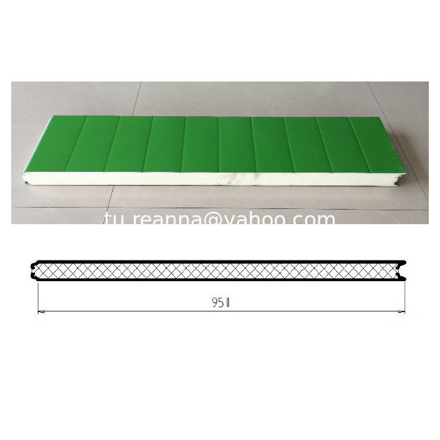 40-317-950 Type Pre-painted Color Coated Galvanized Steel Polyurethane(PU) Sandwich Panel PU Sandwich Panel