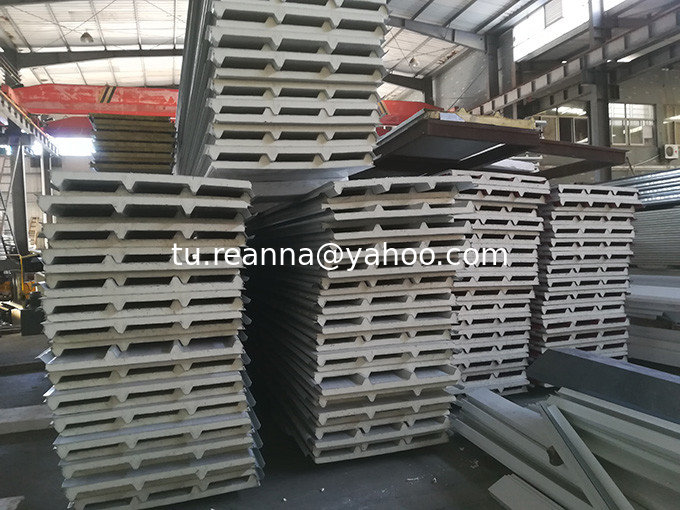 950 Type PPGI Metal Polyurethane(PU) Sandwich Panel PU Sandwich Panel Roof Panel