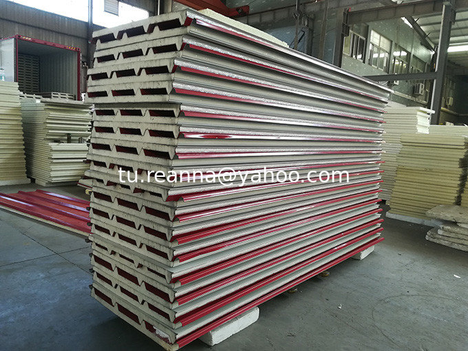 10-317-950 Type PPGI Metal Polyurethane(PU) Sandwich Panel PU Sandwich Panel Roof Panel