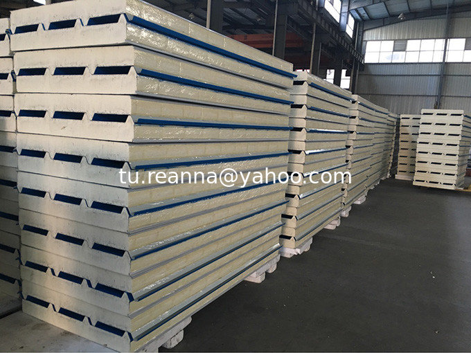 Polyurethane(PU) Board Construction Material Sandwich Panel Exterior Wall PPGI Steel PU Sandwich Panel
