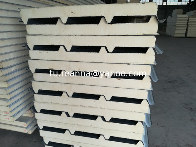 Good Price Insulated Panels Exterior Wall and Roof PPGI Steel 950# Polyurethane PU Sandwich Panel