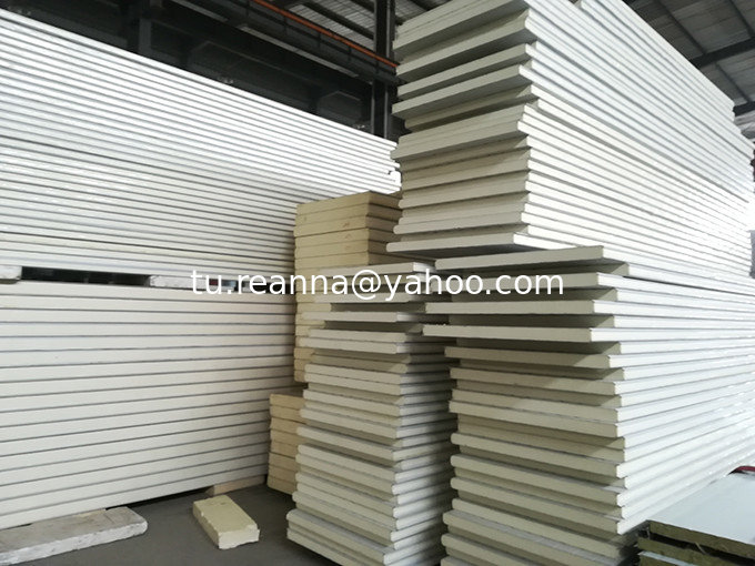 Good Price Insulated Panels Exterior Wall and Roof White PPGI 950# Polyurethane PU Sandwich Panel