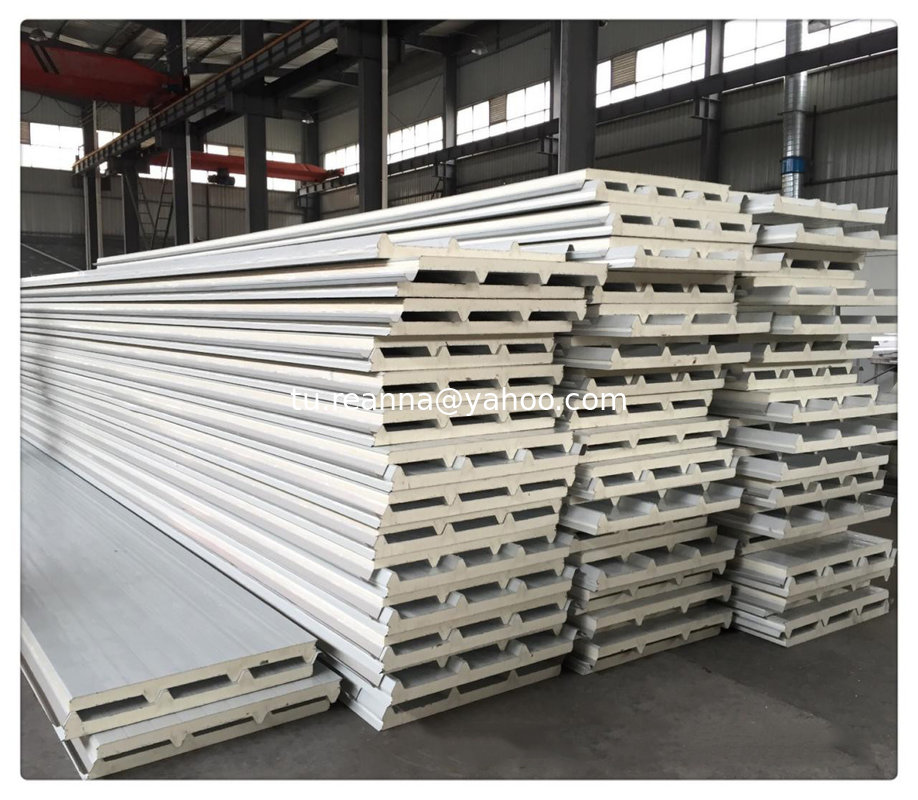 Lightweight Waterproof PPGI Steel 970# EPS Sandwich Panel Polystyrene Sandwich Roof Panel