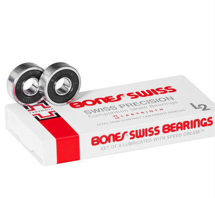 Bones SWISS Skateboard 608 Ceramic Bearing Precision Competition Longboard