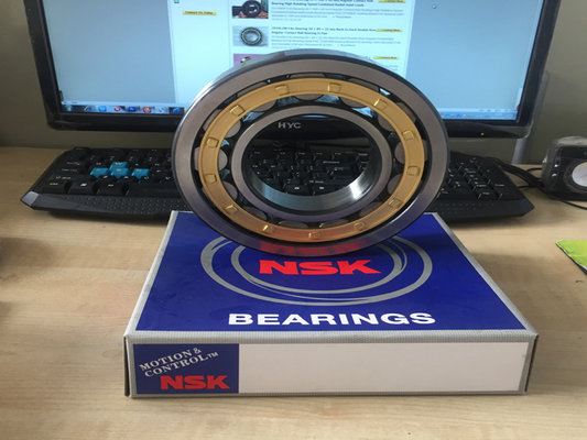 Cylindrical Roller Bearing NU2207EM Original Japan Nylon Cage NSK Bearing For Racing Cars
