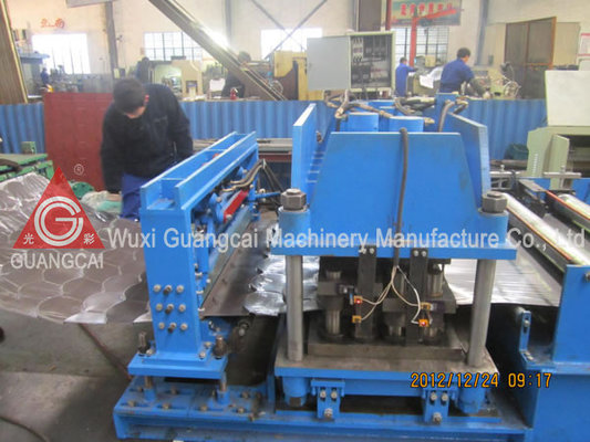 Glazed Steel Tile Roof Panel Roll Forming Machine , Double Layer Rolling Form Machinery