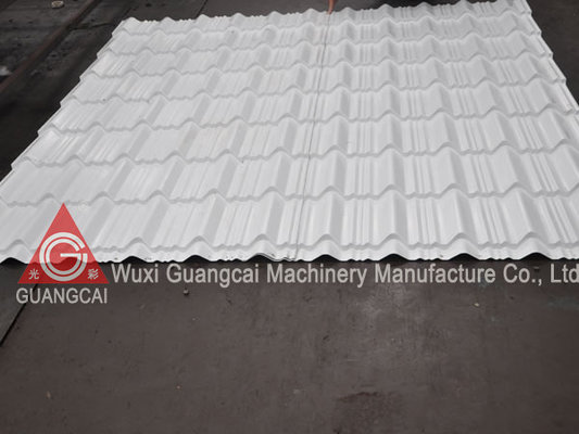Color Plate Glazed Tile Hydraulic Cold Roll Forming Machine with PLC Control