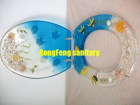 polyresin toilet seat cover,MDF toilet seat,PP toilet seat,sea star,shell transparent