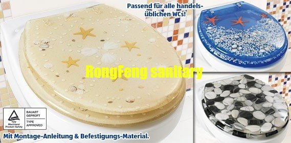 decorative clear polyresin toilet seat,color toilet seat,toilet,cover,MDF,PVC,PP,WOOD
