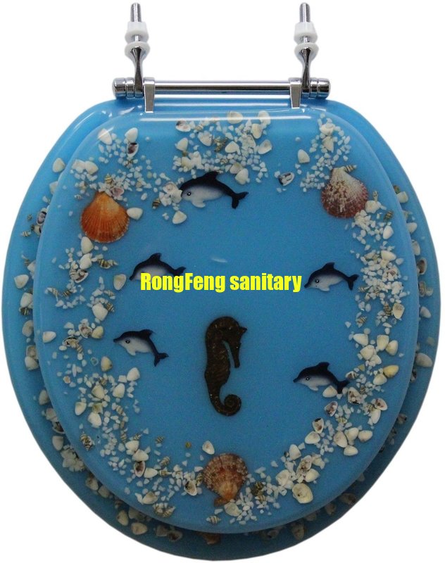ROUND,Elogated  toilet seat,polyresin toielt seat,duroplastic,decorative sanitary ware