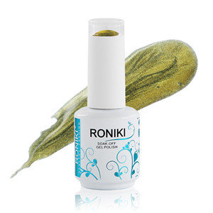 China RONIKI 15ml Magnetic Gel Polish Soak Off Golden Cat Eye Gel Cat Eye Gel supplier supplier