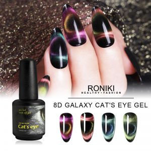 China RONIKI 8D Galaxy Cat‘s Eye Gel Polish Magnet Cat Eye Gel Laser Magnet Cat Eye Gel supplier