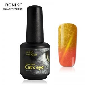 RONIKI Color Changing Chameleon Cat Eye Gel,Colorful Cat Eye Gel,gel color nail polish，Variety Cat Eye Gel,Cat Eye Gel supplier