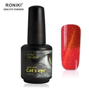 RONIKI Color Changing Chameleon Cat Eye Gel,Colorful Cat Eye Gel,gel color nail polish，Variety Cat Eye Gel,Cat Eye Gel supplier
