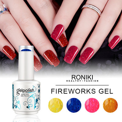 RONIKI FIREWORKS COLOR GEL POLISH,Nail Matte Gel Polish,Nail Painting Color Gel,Nail Art Gel supplier