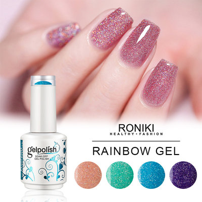 RONIKI Rainbow Gel Color,Nail Matte Gel Polish,Nail Painting Color Gel,Nail Art Gel supplier