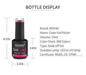 RONIKI Gel Nail Polish Custom New Bottles Colors Gel Polish Wholesale Nail Painting Color Gel supplier