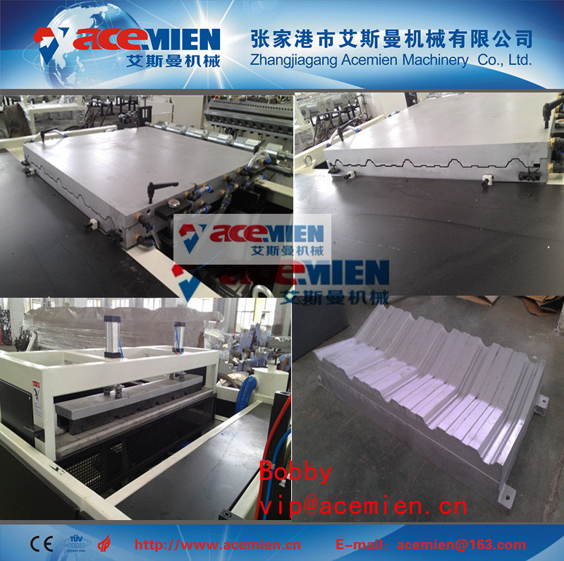 Plastic Multi Layer Roofing Tile Making Machine Roll Forming Line 55kw / 110kw