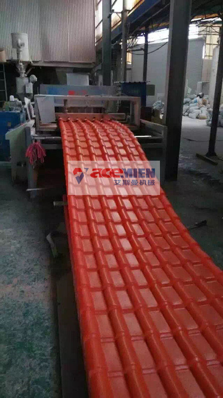 PVC Plastic Glazed Tile Roof Roll Forming Machine for Customized Plastic Colorful Roofing