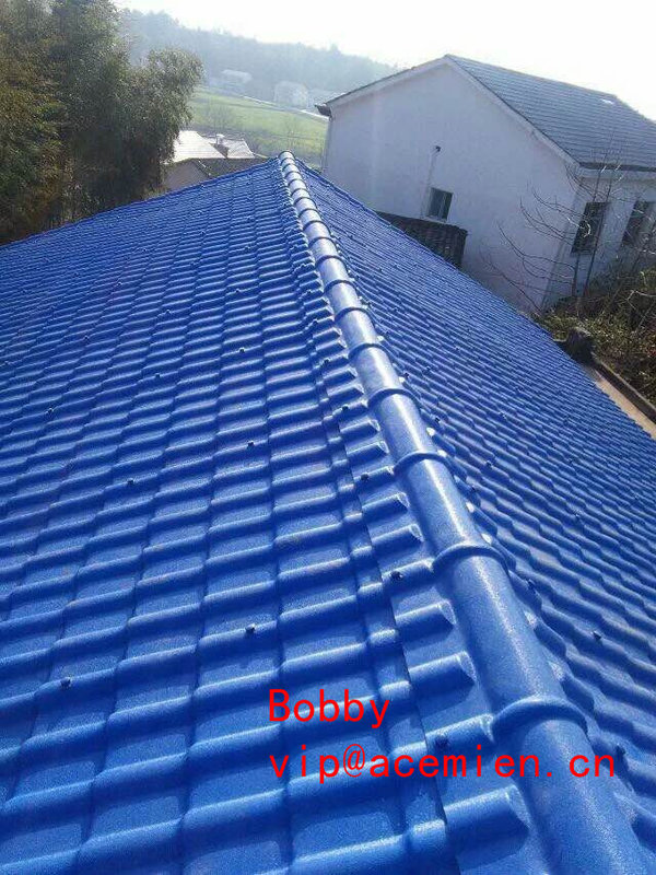 Replace Clay Roof Tile Forming Machine / PVC Roofing sheet Roll Forming Line