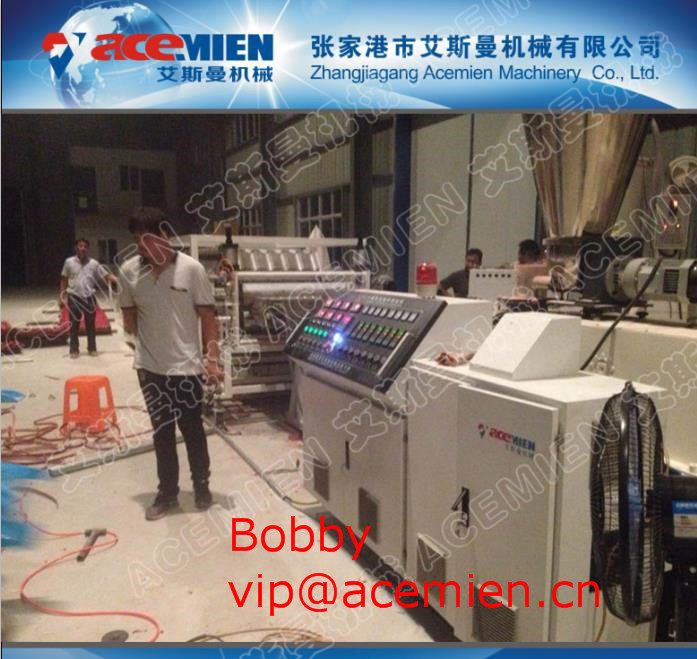 Waterproof , fire proof , anti-corrosion , flame retardant PVC glazed roof tile machine