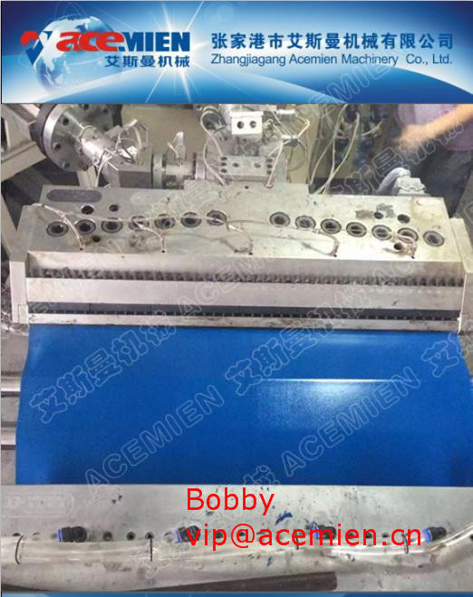 Durable PVC Roof Sheet Machine / PVC Tile Making Machinery for Roofing , Walling and Cladding