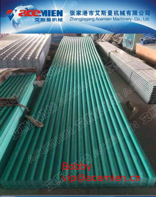 Round and Trapezoidal Plastic Roof Sheet Forming Machine for PVC Plastic Tiles