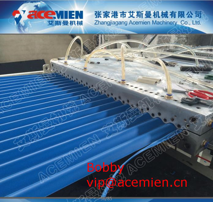 Roofing Sheet Corrugated Roll Forming Machine with PVC Roof Tile Molds 350kg/h