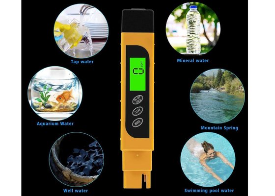 Multifunction Digital RO Water TDS Meter Pen Water Measurement Analyzer With Backlight