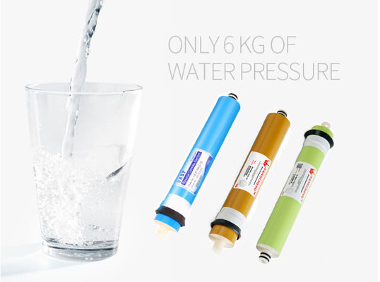 100 GPD Dry Ro Membrane Replacement , Reverse Osmosis Cartridge 96-98% Stable Rejection