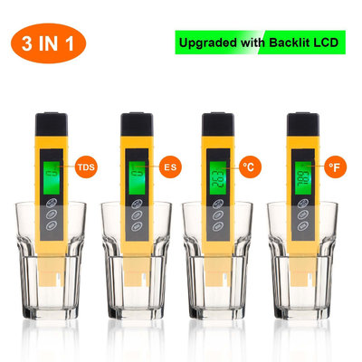 Water Purity Check Meter Test Pen , TDS Meter For Drinking Water Green / Red Backlight