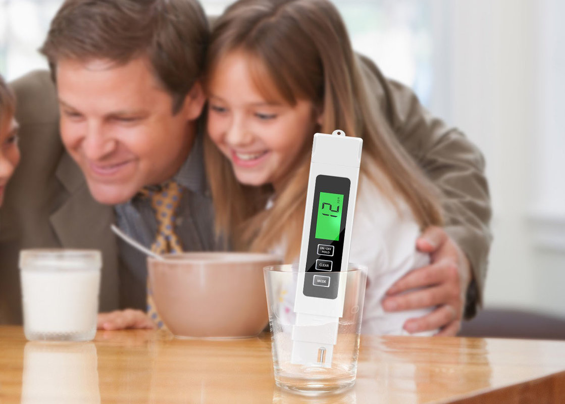 Yellow / White Water Testing Pen , Water Filter TDS Meter For Ecology Testing