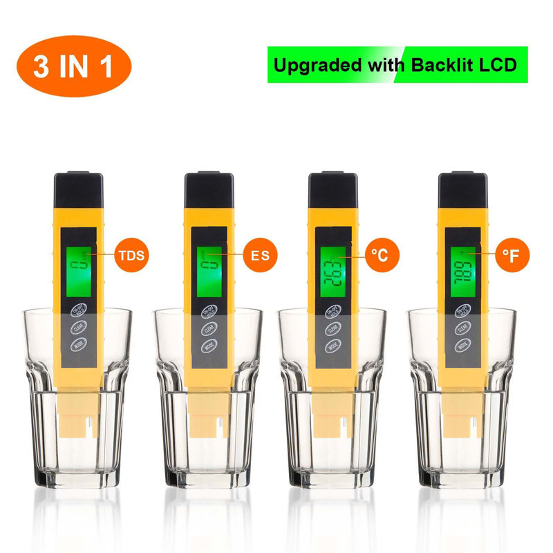 Water Purity Check Meter Test Pen , TDS Meter For Drinking Water Green / Red Backlight