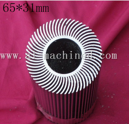 China Item 144.customized round extruded aluminum profile heatsink in china, cooler for led lights,round heatsink in china supplier