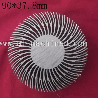 China Item 148.customized round extruded aluminum profile heatsink in china, cooler for led lights,round heatsink in china supplier