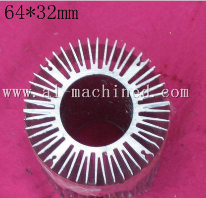 China Item 124,customized round extruded aluminum profile heatsink in china, cooler for led lights,round heatsink in china supplier