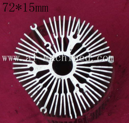 China Item 117,customized round extruded aluminum profile heatsink in china, cooler for led lights,round heatsink in china supplier