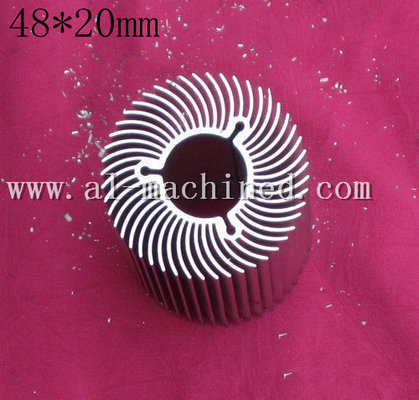 China Item 114,48mm round extruded aluminum profile heatsink in china, cooler for led lights,round heatsink in china supplier