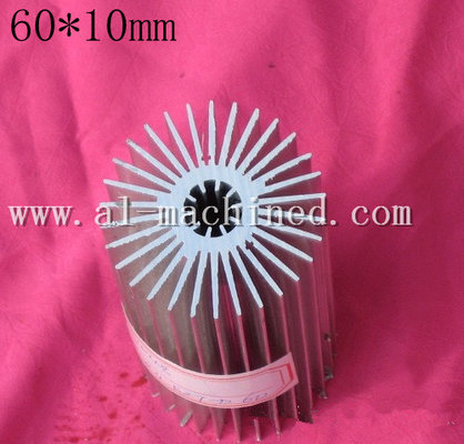 China Item-104,black Round LED Heatsink,Radiator ni china,Cooler Aluminum 6063 Extrusion Profiles for led  light supplier