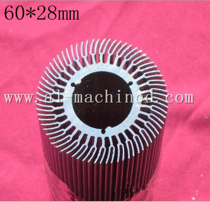 China Item-101,black Round LED Heatsink,Radiator ni china,Cooler Aluminum 6063 Extrusion Profiles for led  light supplier