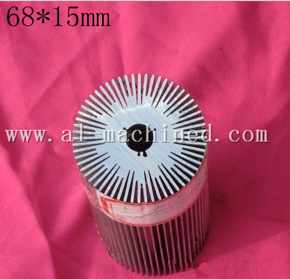China Item-103,black Round LED Heatsink,Radiator ni china,Cooler Aluminum 6063 Extrusion Profiles for led  light supplier