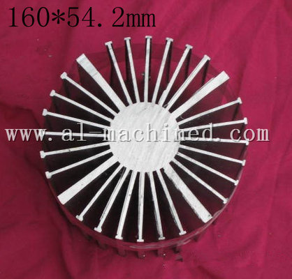 China Item-107,black Round LED Heatsink,Radiator ni china,Cooler Aluminum 6063 Extrusion Profiles for led  light supplier