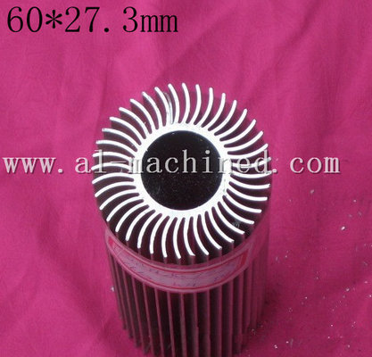 China Item 133,customized round extruded aluminum profile heatsink in china, cooler for led lights,round heatsink in china supplier