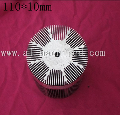 China Item 132,customized round extruded aluminum profile heatsink in china, cooler for led lights,round heatsink in china supplier
