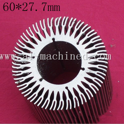 China Item 135,customized round extruded aluminum profile heatsink in china, cooler for led lights,round heatsink in china supplier