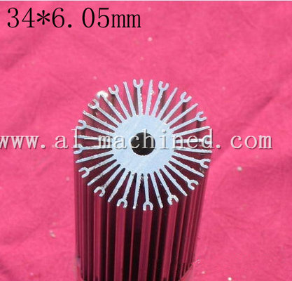 China Item-31,34mm round aluminum extrusion profiles led heatsinks in china,customized heatsink,al-6063 heat sink supplier