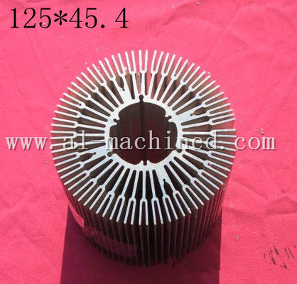 China Item-05,125mm round cooler,made order aluminum extrusion profile led heatsinks,customized led light heat sink supplier