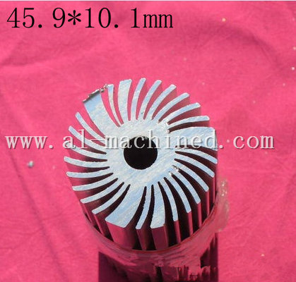 China Item-07,50mm round cooler,made order aluminum extrusion profile led heatsinks,Anodized Heat Sink For LED Round Shape supplier