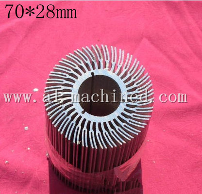 China Item-06,70mm round cooler,made order aluminum extrusion profile led heatsinks,customized led light heat sink supplier